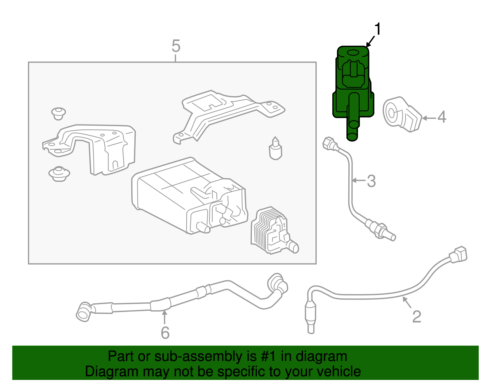 2009-2017 Toyota Vacuum Valve 25860-0V040 | Toyota Parts Express