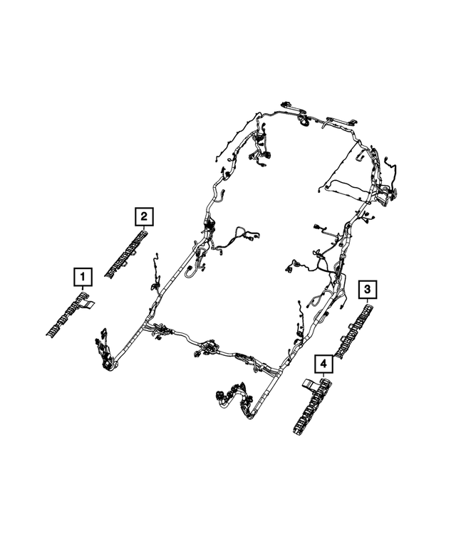 Mopar Wiring Trough 68242547AB | Auto Parts