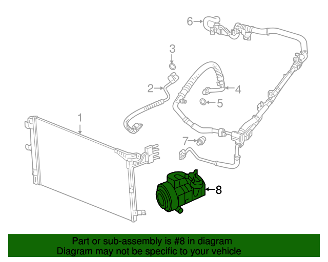 2018-2020 Jeep A/C Compressor 68245083AA | TascaParts.com