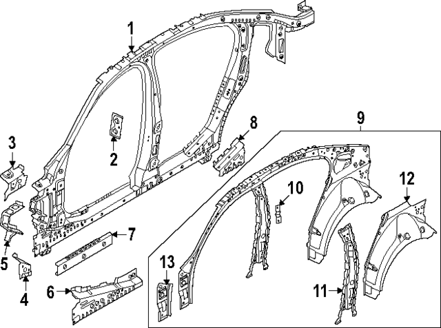Genuine BMW 41-21-9-635-507 | Striker Plate Reinforcement | FREE ...