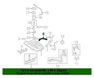 2004-2012 Toyota Fuel Tank Vent Hose 77404-06050 | AutoNationParts.com