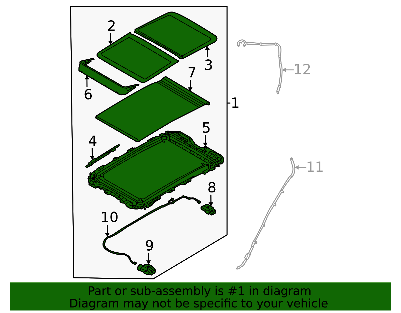 81600-AR010-NNB - Panorama Roof Assembly 2022-2025 Genesis GV70 ...