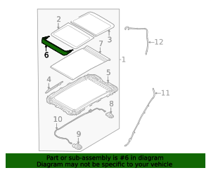 2022 Genesis GV70 Deflector Assembly Panoramaroof 81690-AR000 | OEM ...