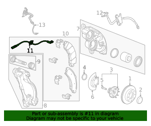 2020-2025 GM Front Disc Brake Pad Wear Sensor 84702752 GM ...