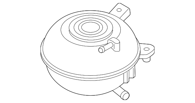 Genuine Audi 5Q0-121-407-AA | Engine Coolant Reservoir | FREE Shipping ...
