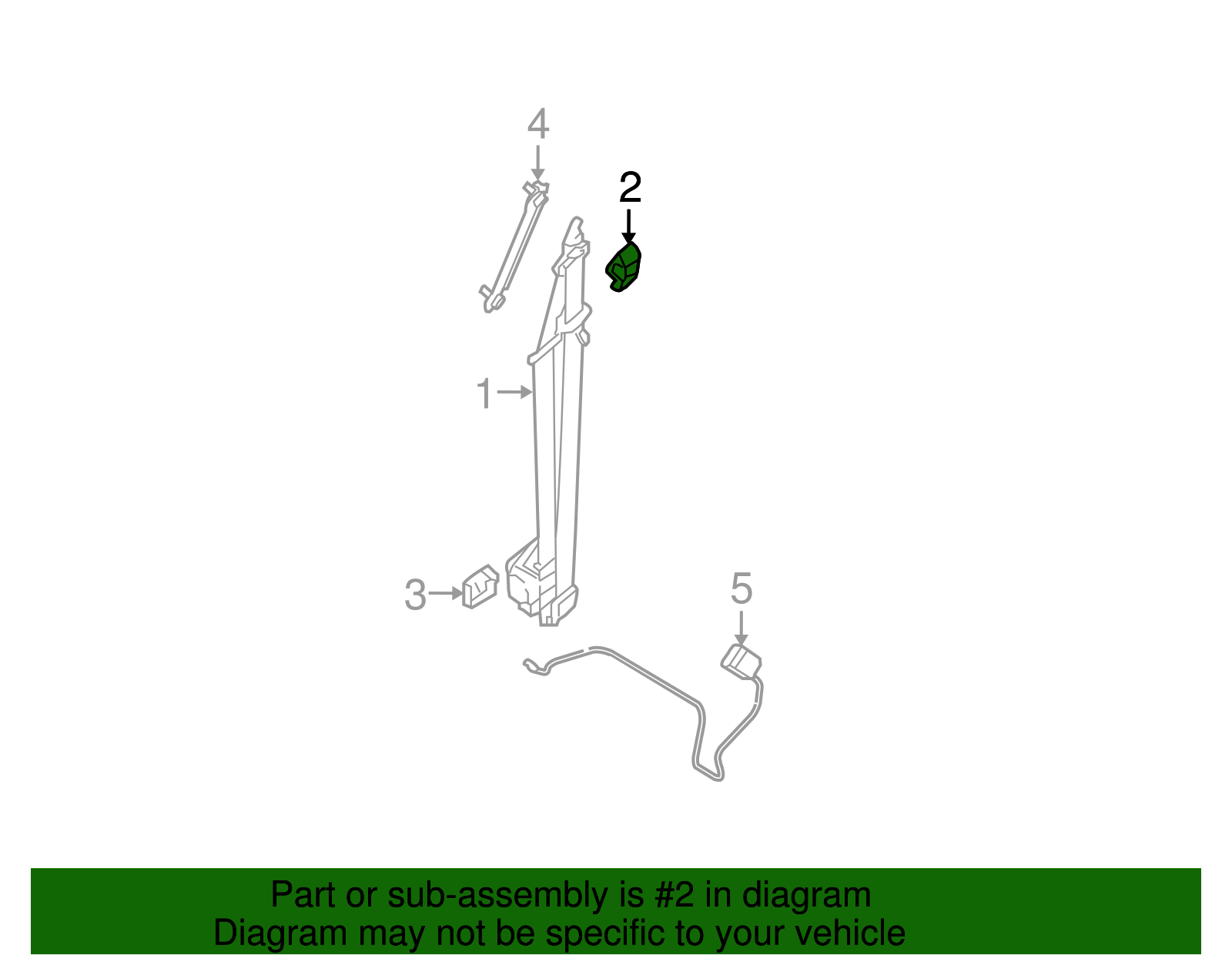 87844-7S001 - Belt & Retractor Upper Cover 2004-2021 Nissan | Nissan ...