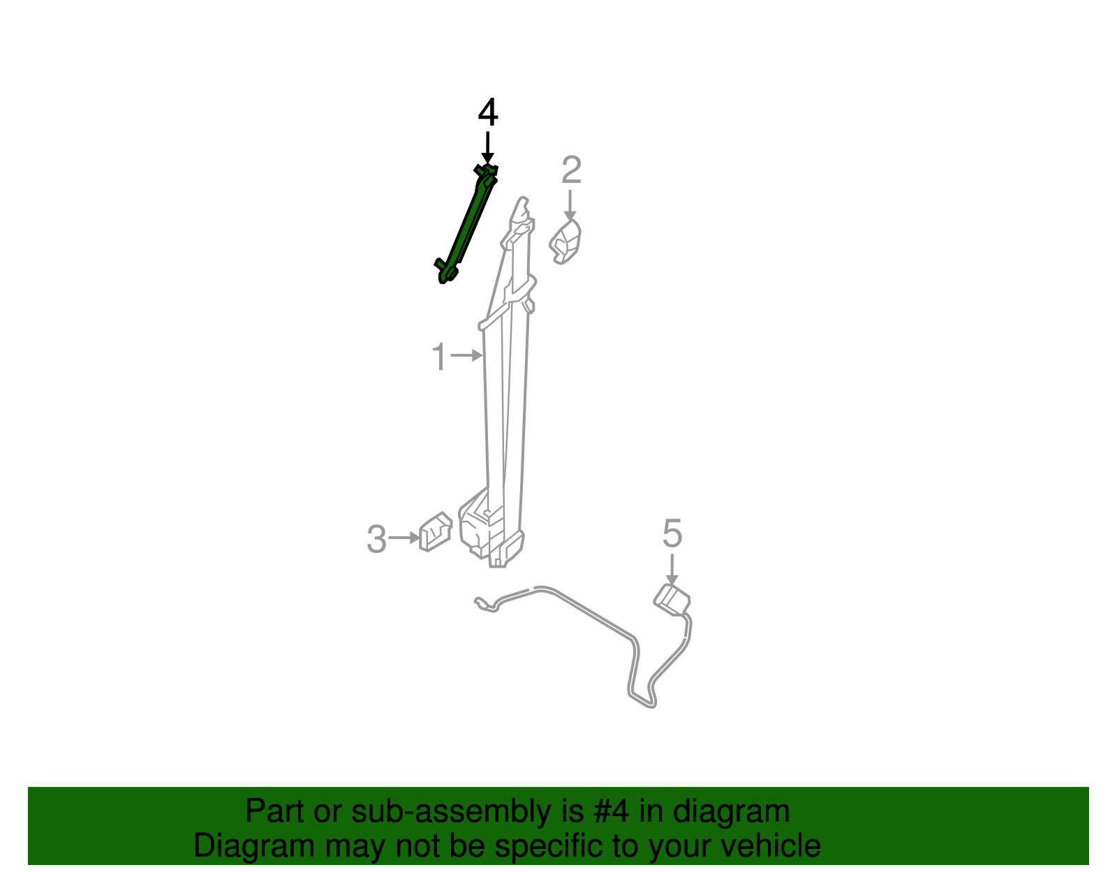 2004-2021 Nissan Seat Belt Height Adjuster 87824-7Y000 | Temecula ...