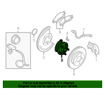 12413045 - Front Wheel Hub and Bearing Assembly with Wheel Speed Sensor ...