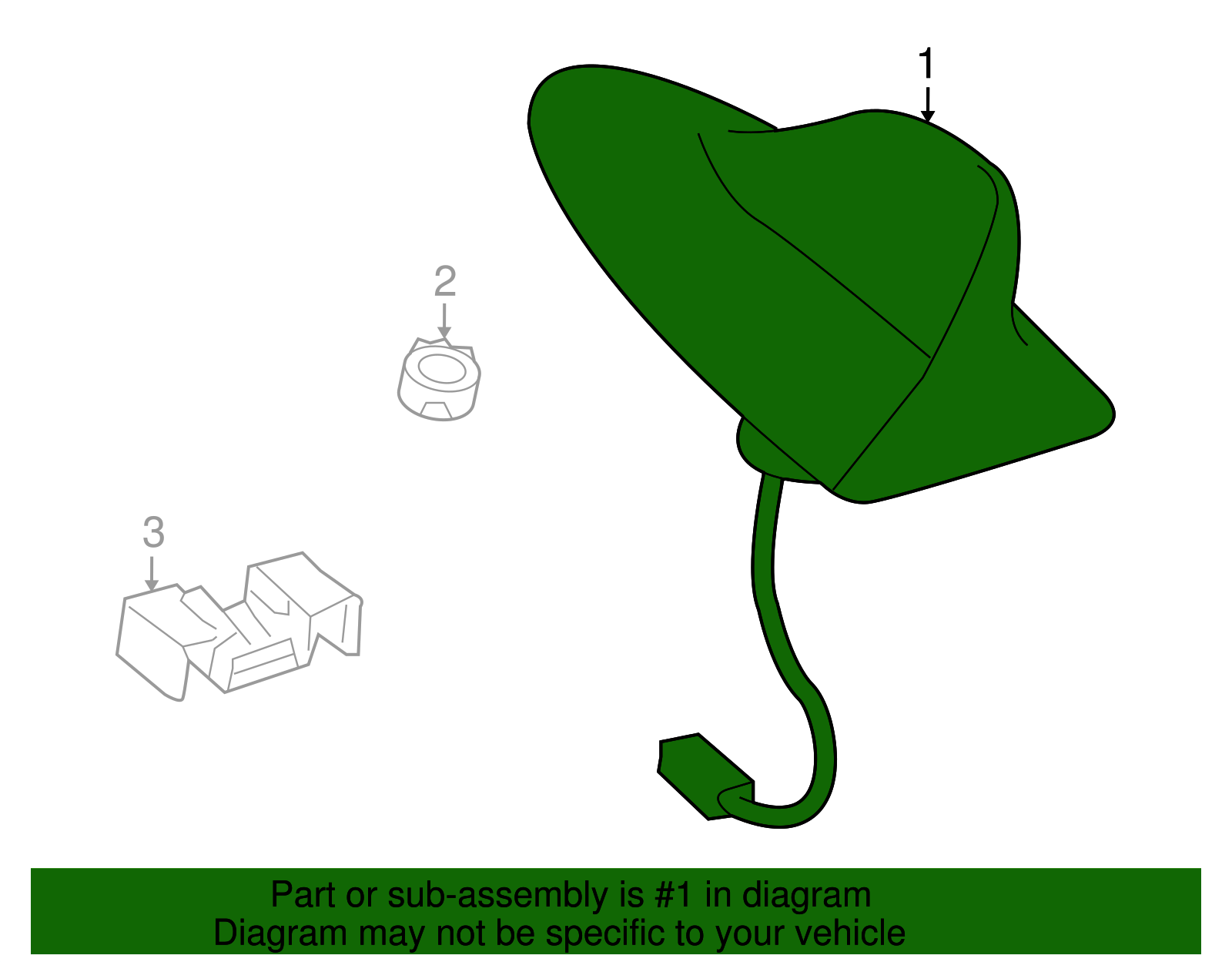 86760-60070-B0 - GPS Antenna Assembly 2008-2010 Lexus LX570 ...