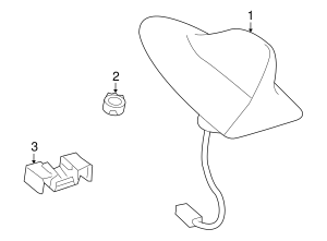 2008-2010 Lexus LX570 GPS Antenna Assembly 86760-60070-A0 ...