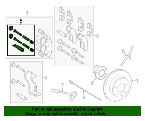 906-420-00-00 - Caliper Hardware Kit 2010-2023 Mercedes-Benz | Mercedes ...