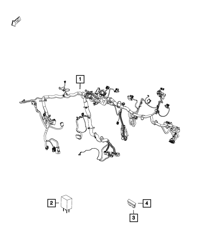 2017 Ram Instrument Panel Wiring 68340887AB | Mopar Estores