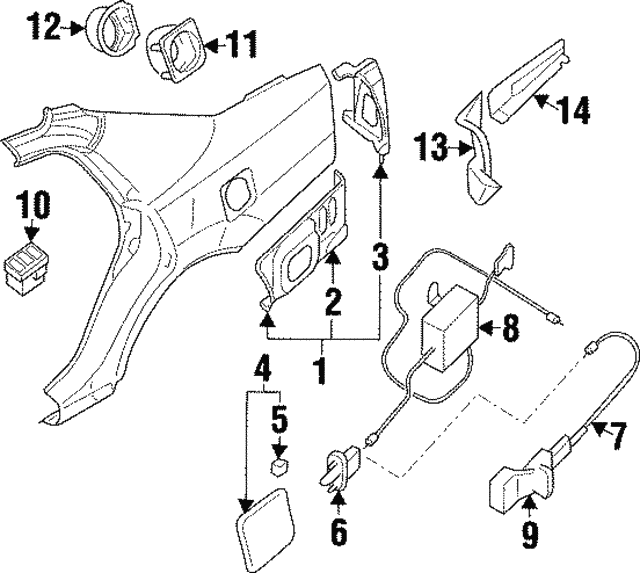 MR101807 - Lock Actuator 1997-2004 Mitsubishi Diamante | Mitsubishi ...
