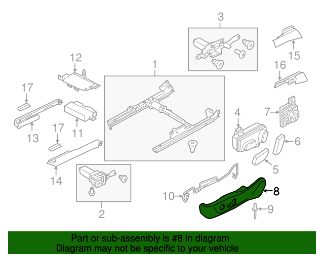 8T0-881-326-M-4PK - Seat Trim Panel 2009-2018 Audi | AutoNationParts.com