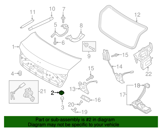 2013-2022 Hyundai Lift Gate Plug 81746-3Z000 | OEM Parts Online