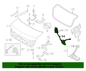 2015-2020 Hyundai Latch 81230-B1010 | OEM Parts Online