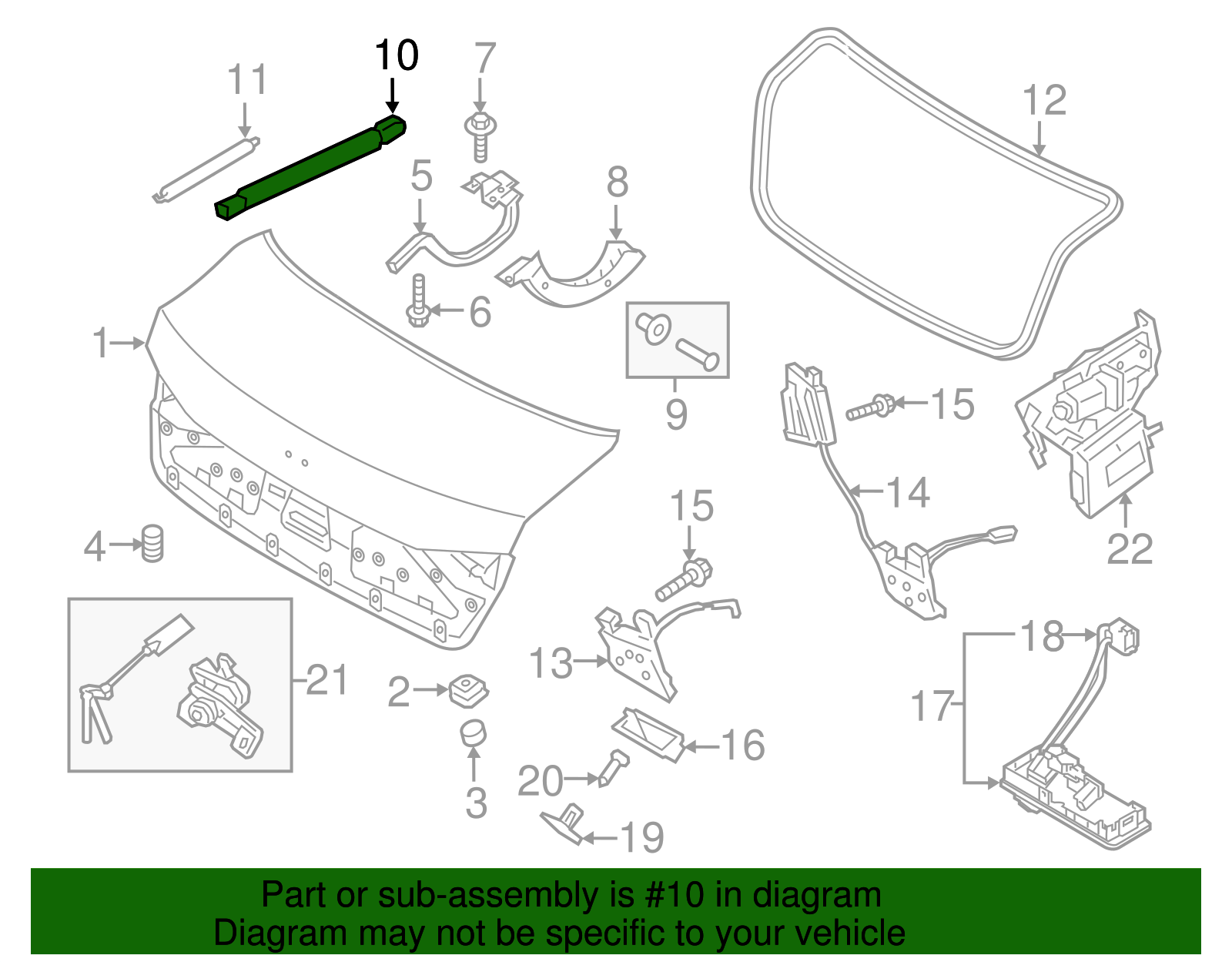 Hyundai - 81771-B1001 - Lift Cylinder - 2014-2019 Hyundai | OEM Hyundai ...