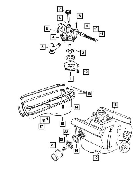 Engine Oiling for 2001 Dodge Ram 2500 | Mopar eStore