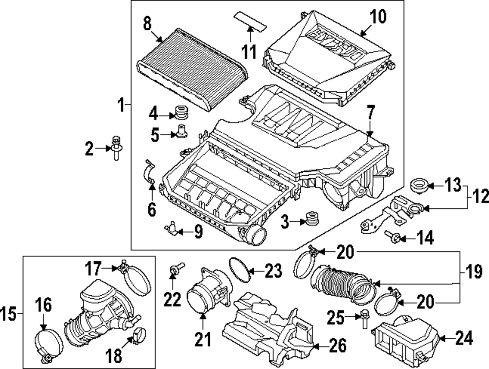 28113-AT100 - Air Filter 2023-2025 Kia Niro | Kia.Parts Store