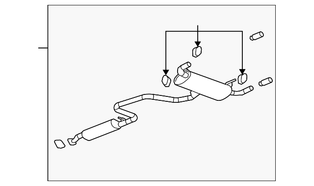 25919667 Muffler - New OEM Part From GM Parts Direct | GM Parts Store