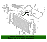 17127612446 - 2012-2016 BMW Engine Coolant Hose (17-12-7-612-446) | BMW ...