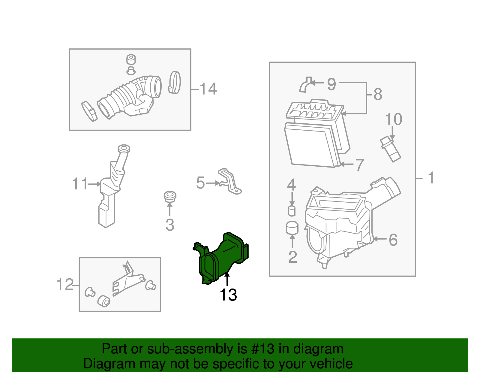 2007-2017 Infiniti Air Inlet Duct 16554-JK23C | Infiniti of Clarendon Hills