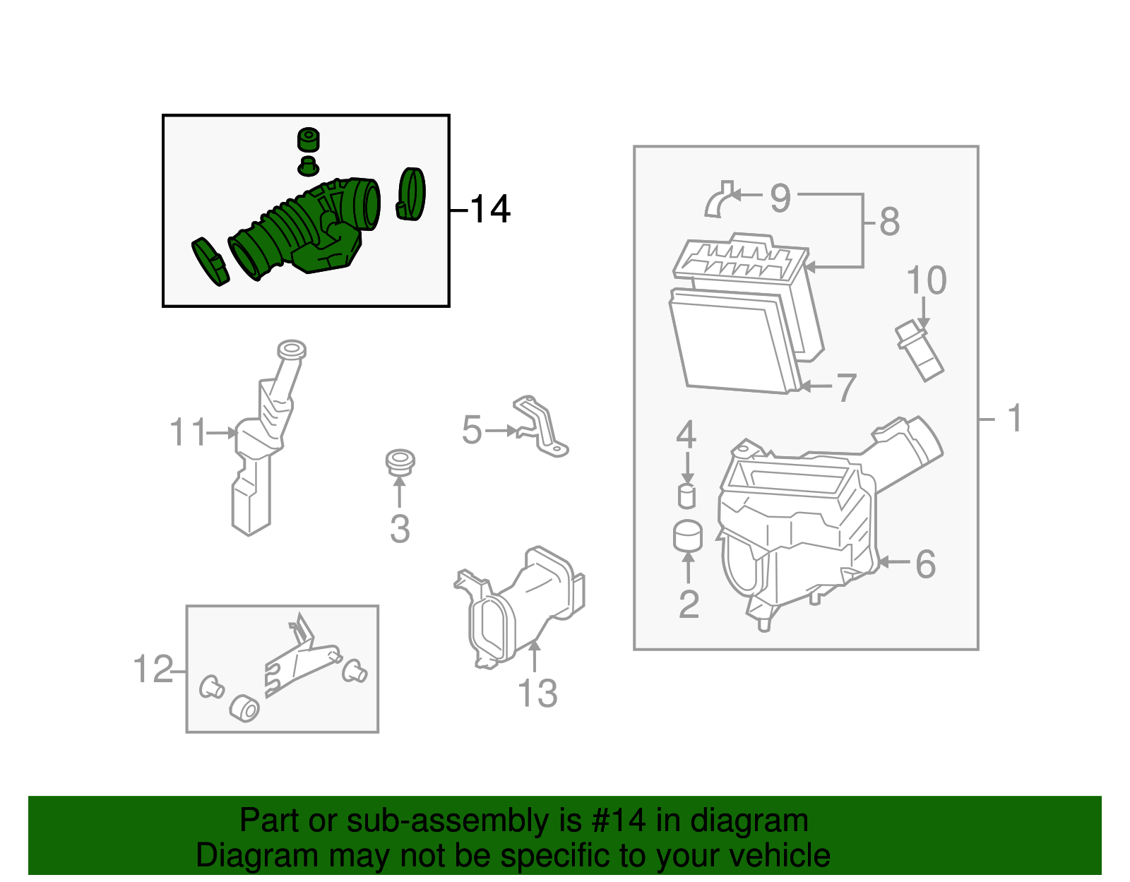 2008-2017 Infiniti Duct Assembly 16576-EY00B | Infiniti of Orland Park