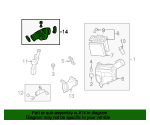 2008-2017 Infiniti Duct Assembly 16576-EY00A | OEM Parts Online