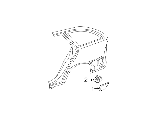 000-991-56-71 - Body Side Molding Clip 2002-2005 Mercedes-Benz ...