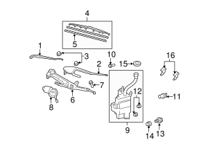 85212-0E010 - Wiper Blade 2004-2009 Lexus | Lexus of Stevens Creek Parts