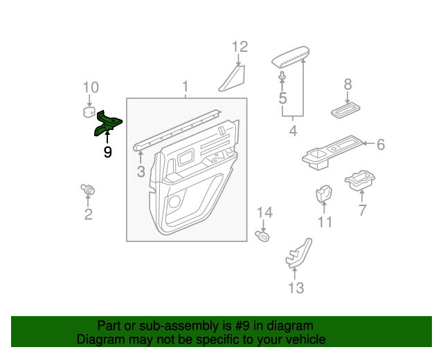 83508-S3V-A00 - Bracket, Pull Pocket - 2006-2021 Honda | Honda Car ...