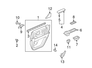 83508-S3V-A00 - Bracket, Pull Pocket - 2006-2021 Honda | Honda Car ...
