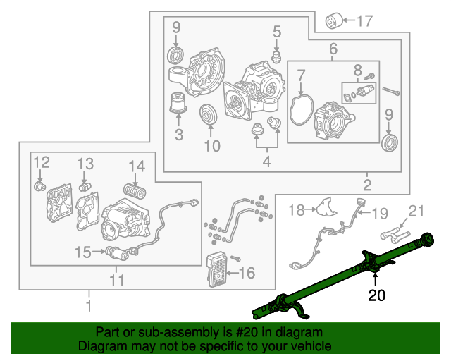 2010-2019 GM Drive Shaft 22960220 GM | GMPartsDirect.com