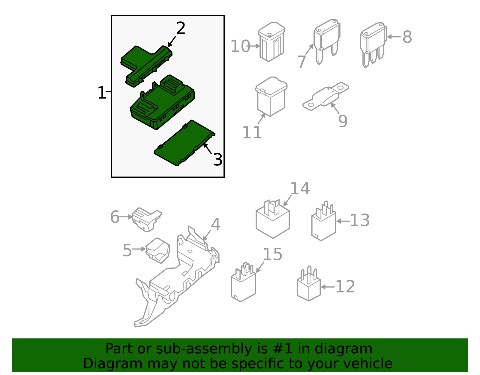 2018-2024 Ford Edge Fuse Box F2GZ-14A068-N | QuirkParts