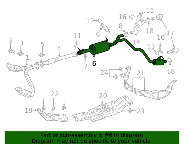 Muffler 68268201AM | TascaParts.com