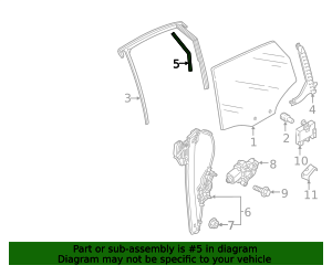 8W0-839-155 - Door Applique Seal 2018-2023 Audi | AutoNationParts.com