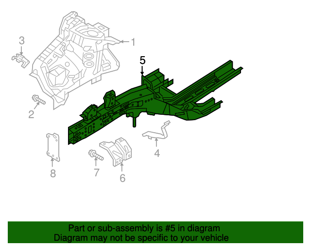64601-D9000 - Rail Assembly 2017-2019 Kia Sportage | Kia.Parts Store