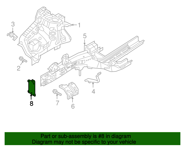 2017-2020 Kia Sportage Mount Bracket - Passenger Side (RH) 64123-D9000 ...