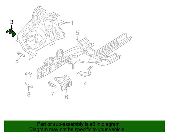 2017-2022 Kia Sportage Front Mount Bracket 64525-D9000 | OEM Parts Online