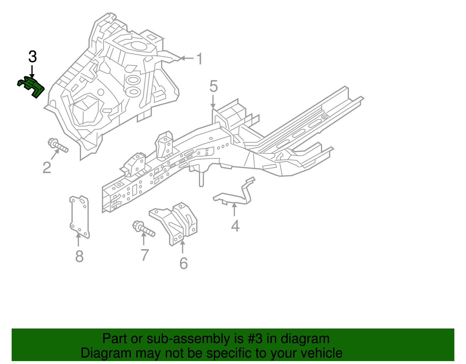 64525-D9000 - Front Mount Bracket 2017-2022 Kia Sportage | Kia.Parts
