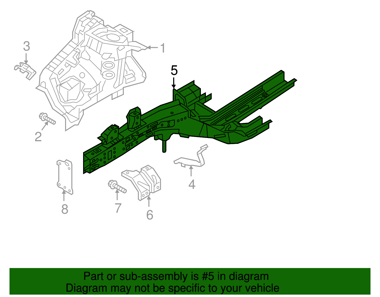 64602-D9500 - Rail Assembly 2020-2022 Kia Sportage | Kia.Parts Store