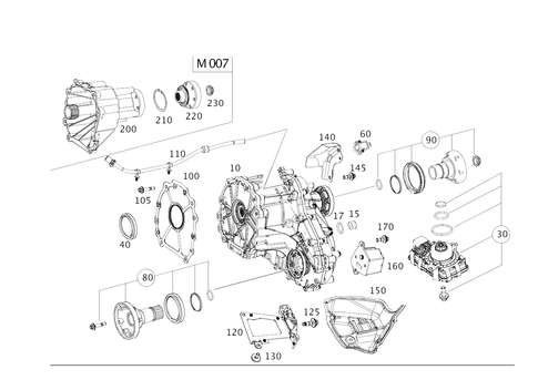 Transfer Case Assembly for 2024 Mercedes-Benz GLE350 | Mercedes-Benz ...