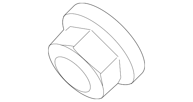 002-990-43-54 - Track Bar Nut 2010-2015 Mercedes-Benz | Mercedes-Benz ...