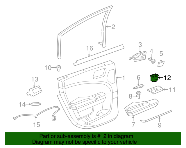 2011-2020 Mopar Window Switch 56046832AC | TascaParts.com