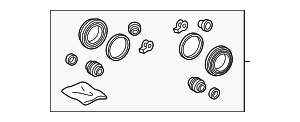 04478-0E061 - Disc Brake Caliper Seal Kit - 2018-2023 Toyota | OEM ...