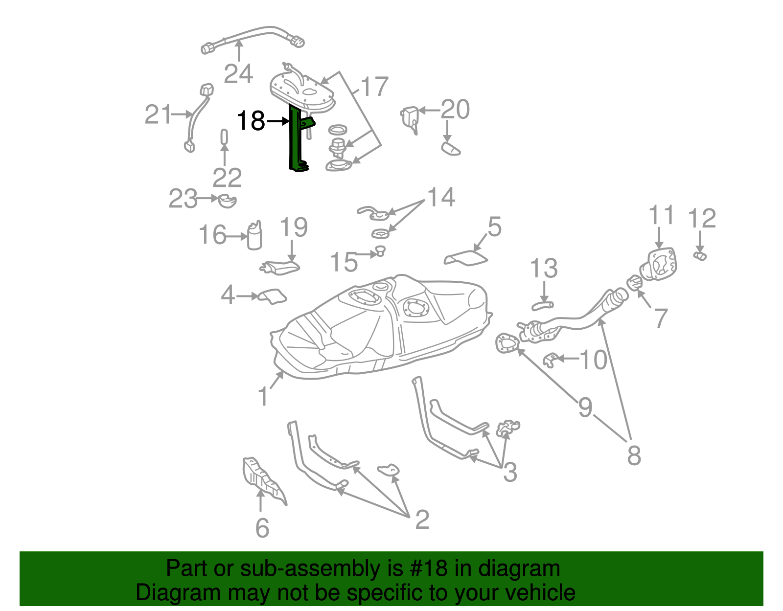 1990-2004 Toyota Fuel Pump Tank Seal 77169-60010 | Toyota Parts Center