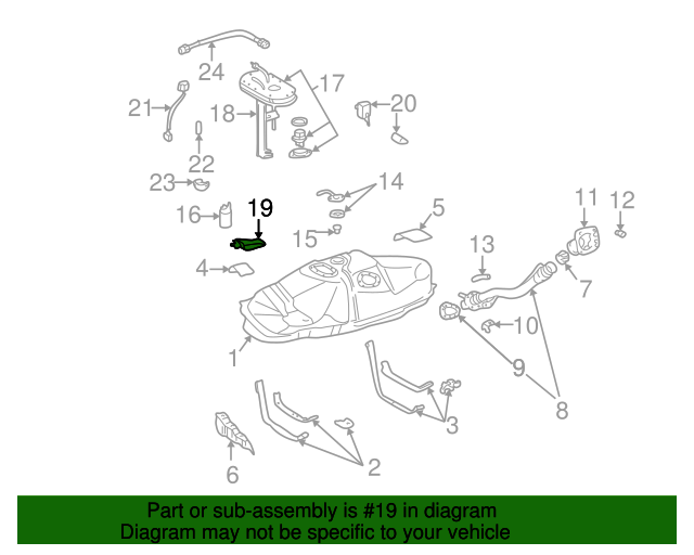 1995-2012 Toyota Filter, Fuel Pump 23217-0C010 | Toyota Parts Center
