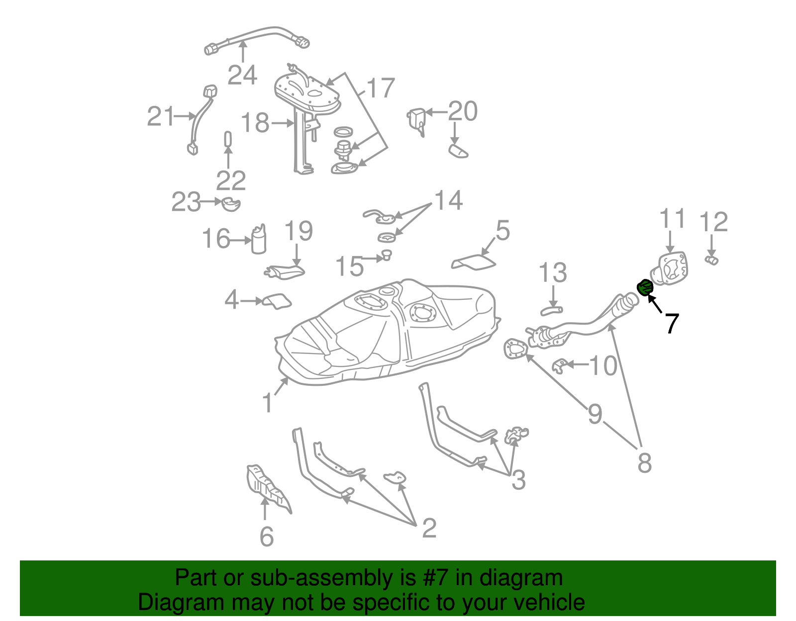 2000-2006 Toyota Fuel Tank Cap 77300-53010 | OEM Parts Online