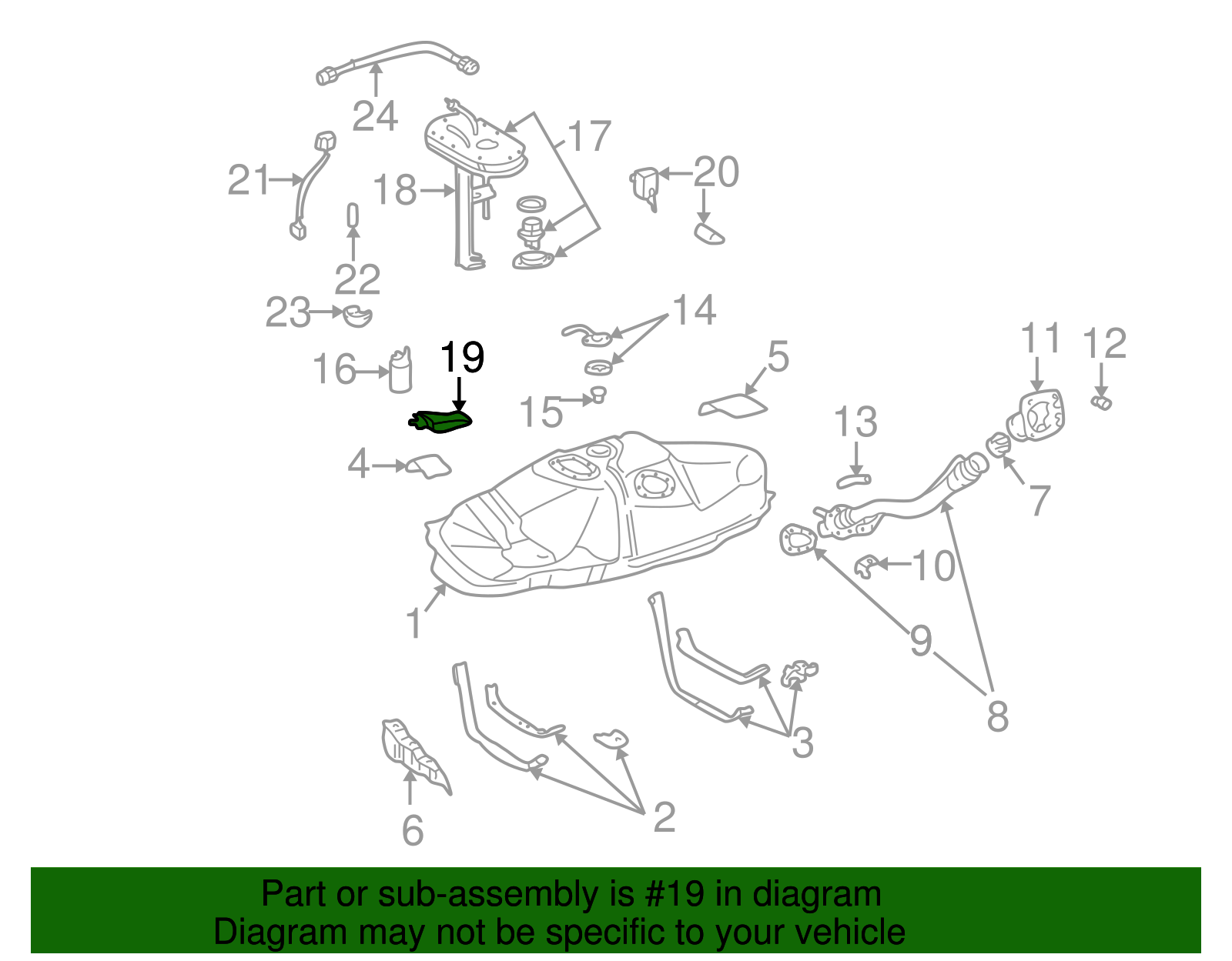 1995-2004 Toyota Tacoma Fuel Filter 23300-62010 | OEM Parts Online