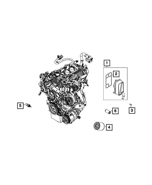 2019-2024 Mopar Engine Oil Filter 68439517AA | Mopar Estores